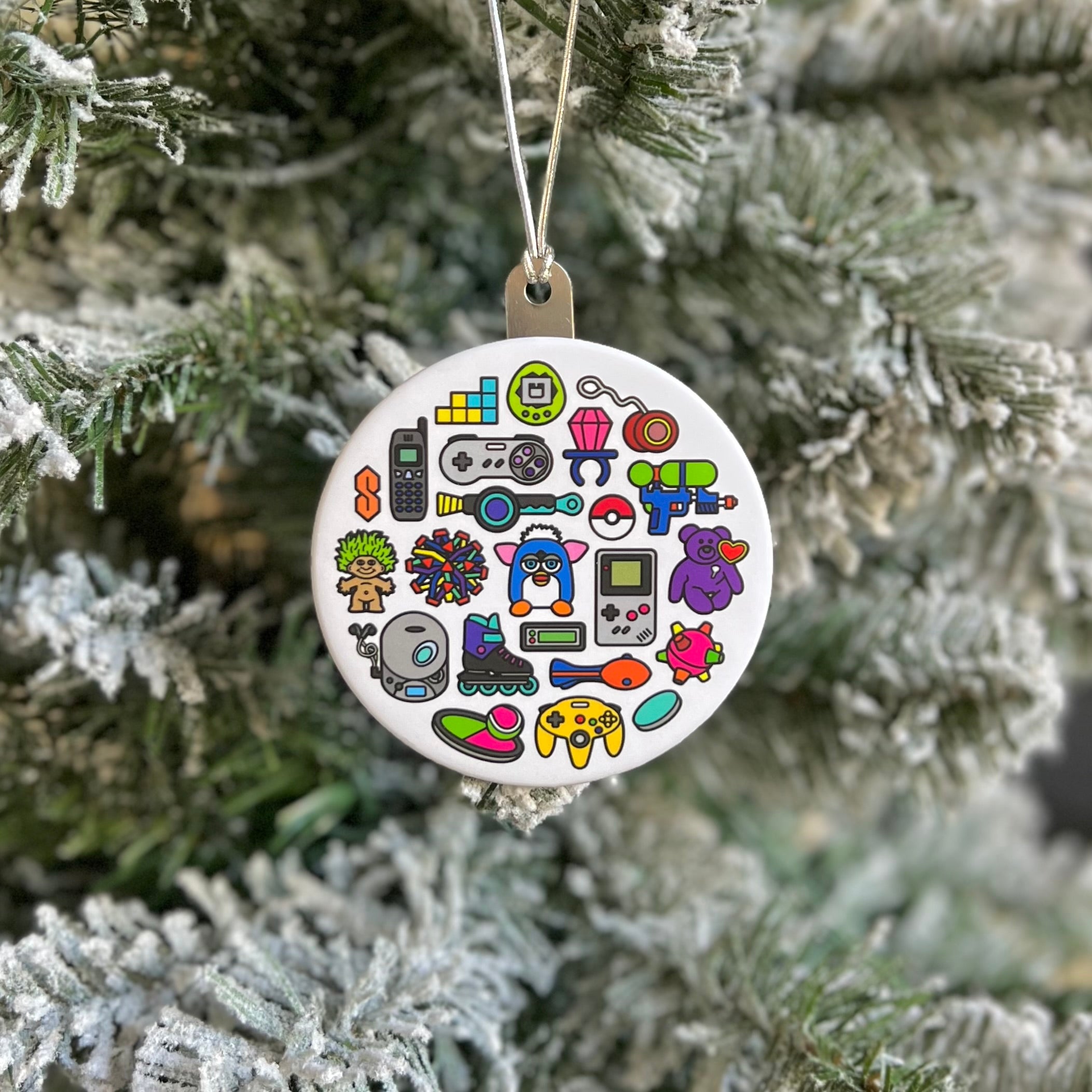 90s Nostalgia Ornament – Knight Owl Design