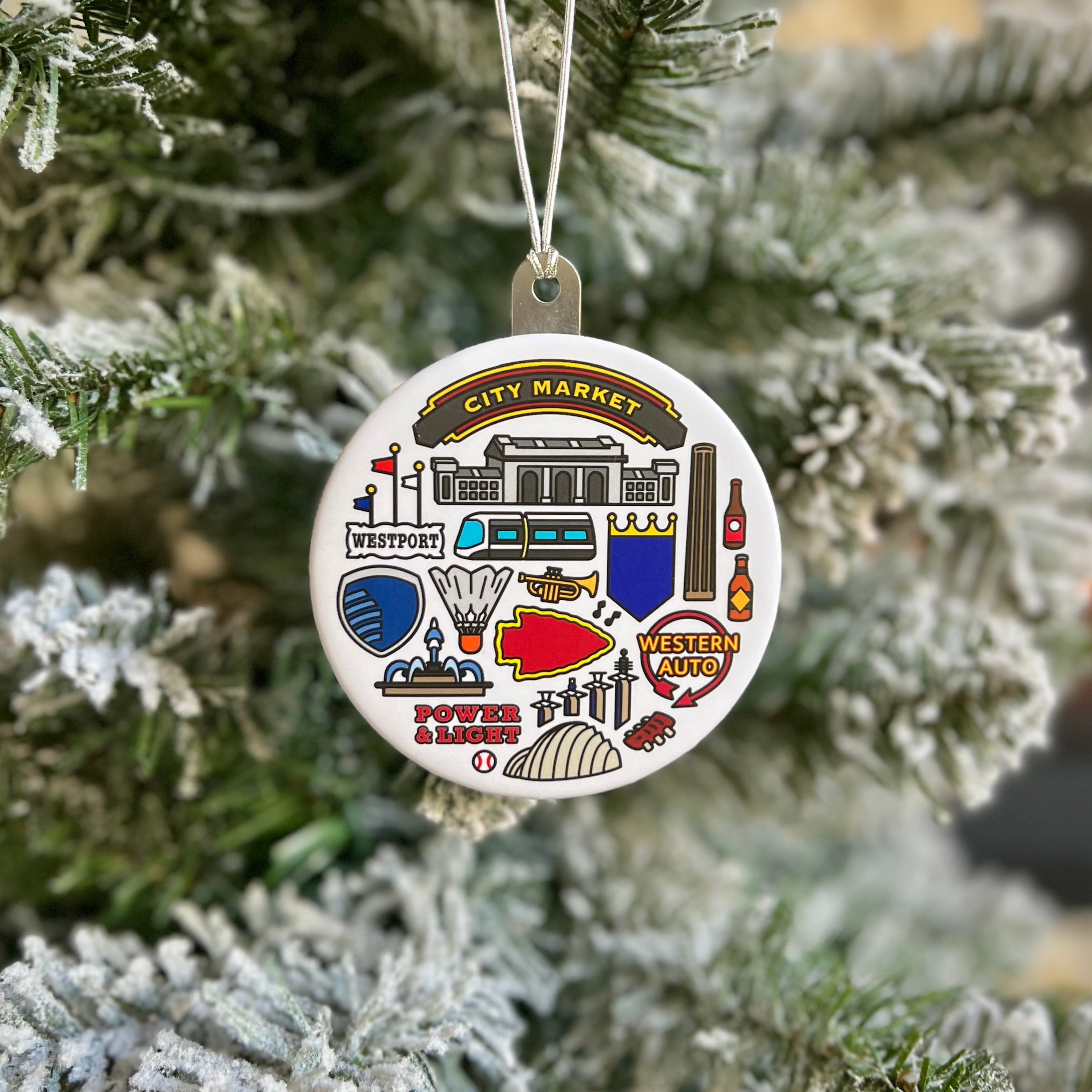 Kansas City Icons Ornament – Knight Owl Design