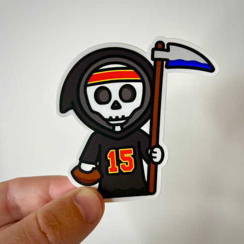 Grim Reaper Sticker – Knight Owl Design